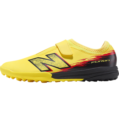 New Balance儿童足球鞋男女孩魔术贴FURON V8 TF碎钉小学生速度型