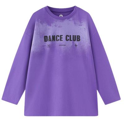 清仓吸湿速干MQD童装儿童宽松长袖T恤2025秋季新款男童女童上衣