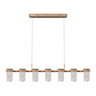 诺克晶耀餐厅吊灯餐桌一字长条灯