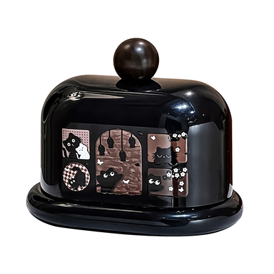 2026新款中古风牙签盒牙签筒棉签牙线二合一收纳盒高级创意牙签罐