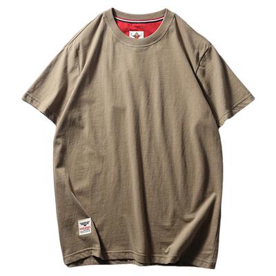 美式重磅纯棉短袖t恤男2024新款