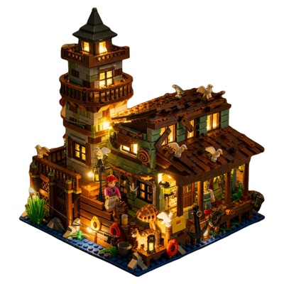 渔夫小屋房子别墅城市建筑街景