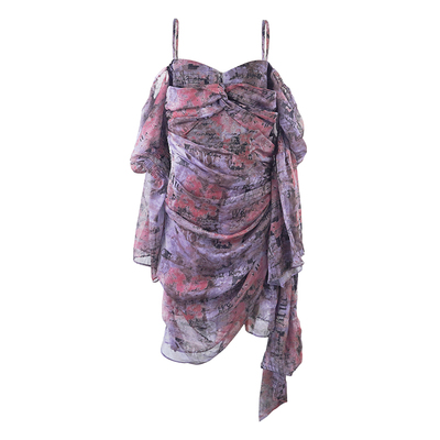 八盖pinkypiggy纯欲飘带连衣裙