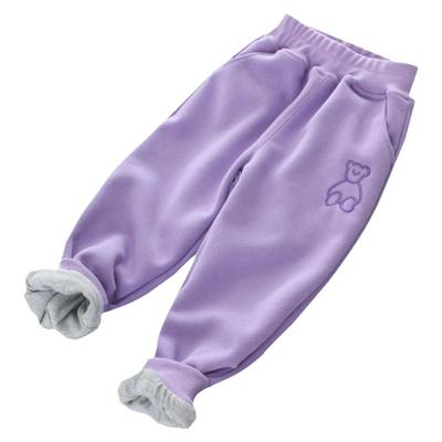 纯棉双层运动裤棉内衬运动裤秋冬