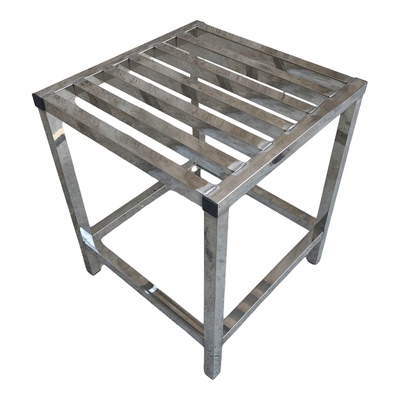 不锈钢单双层花盆架落地移动花架盆景底座阳台楼顶户外防锈展示架