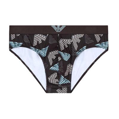 阿玛尼男士弹力多彩印花三角内裤