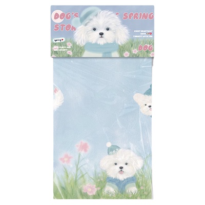 顽浅色卡通动物应援明星片套装