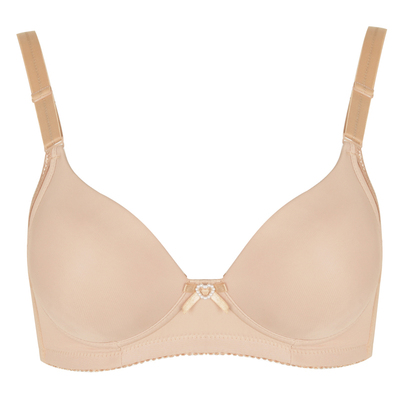 华宝莉无钢圈三排扣文胸薄杯透气