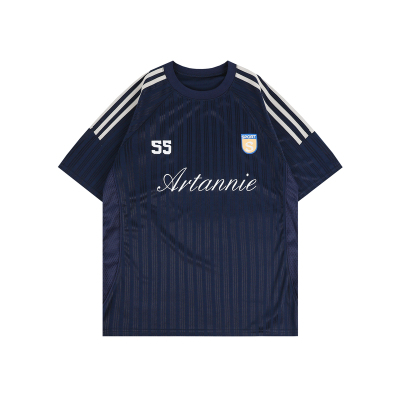 ARTANNIE 户外凉感速干球衣2026夏季新款男生短袖美式运动条纹t恤