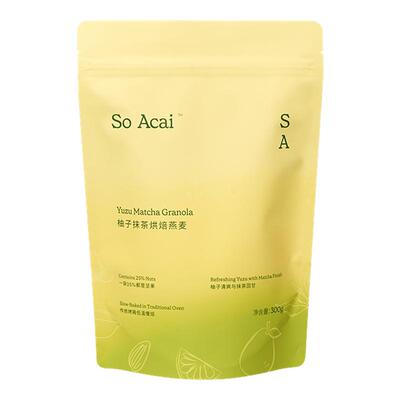 SoAcai坚果椰香抹茶烘焙燕麦片