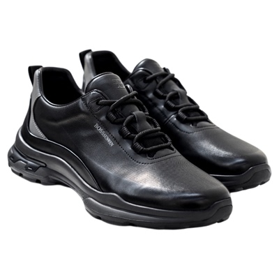 BOSSSUNWEN/博斯·绅威25新款时尚休闲运动鞋真皮系带轻便健步鞋