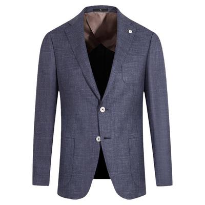 LAMPO进口毛麻丝混纺西装外套