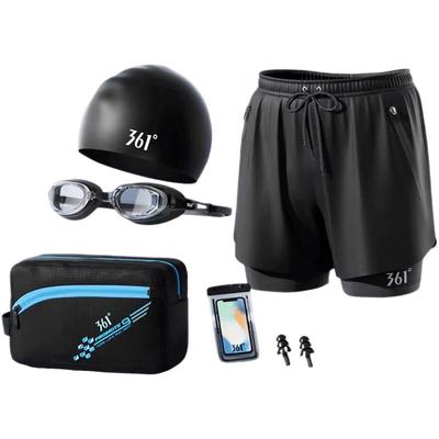 孙杨同款男士泳裤泳帽泳镜三件套