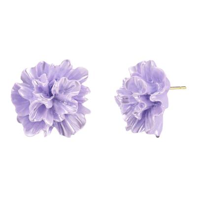 TWINSLULU优雅栀子花耳钉女款