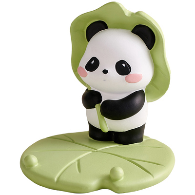 成都熊猫文创周边纪念品元素礼物办公室桌面手机支架可爱工位摆件