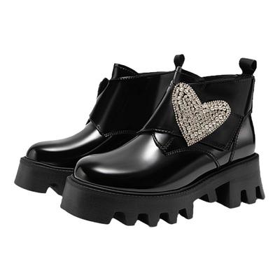 MIO米奥冬季爱心钻饰短筒靴