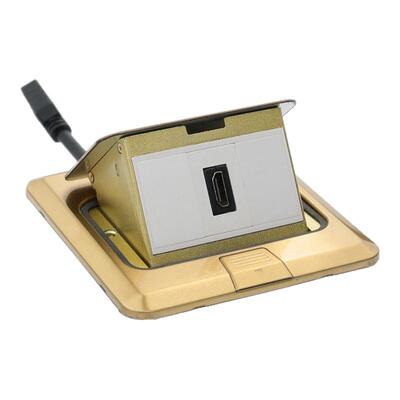 多媒体地插HDMI高清带尾巴延长线 hdmi高清4K3D免焊直插地面插座