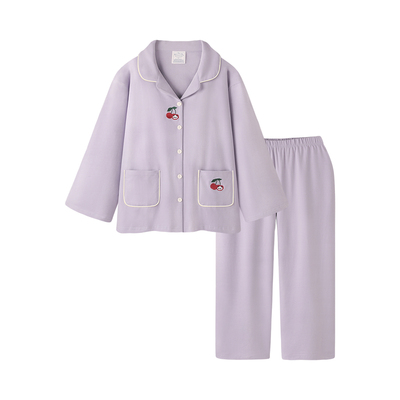 睡衣女款A类纯棉长袖女士家居服