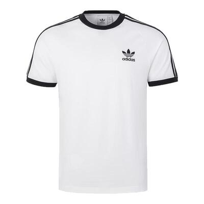 劲浪adidas阿迪达斯三叶草新款男女休闲短袖经典logoT恤白KB2460