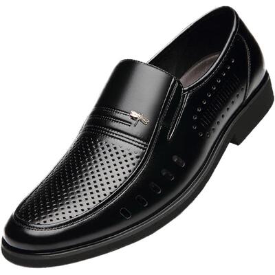 夏季男士凉鞋镂空皮鞋中年50岁