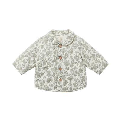 Quincy Mae官方正品童装春新品上衣可爱印花棉服外套外穿上衣女