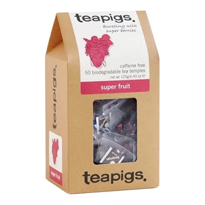teapigs茶猪猪超级水果茶包无咖啡因微酸花果茶葡萄蓝莓接骨木