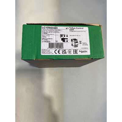 施耐德接触器型号LC1D65ABD全新原装正品数量一台