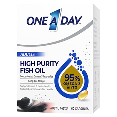 拜耳OneADay水晶鱼油95%高纯omega3深海鱼油