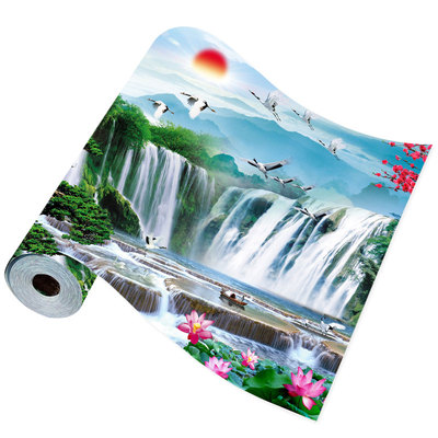 贴纸客厅墙面贴画风景画自粘沙发