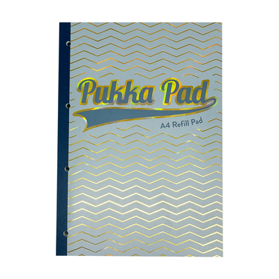 Pukka Pad 侧翻烫金创意可撕A4 横线加厚笔记本大学生考研美式拍纸本记事本带孔易撕