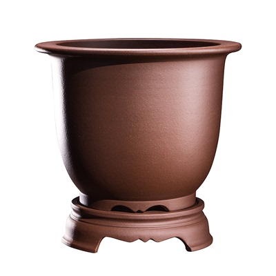 带底座兰花盆带托盘紫砂盆兰花盆