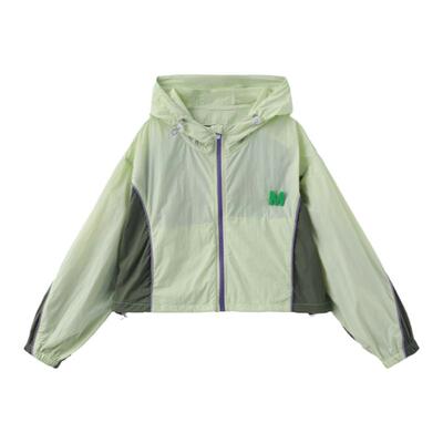 撞色拼接轻薄防晒外套夏季连帽