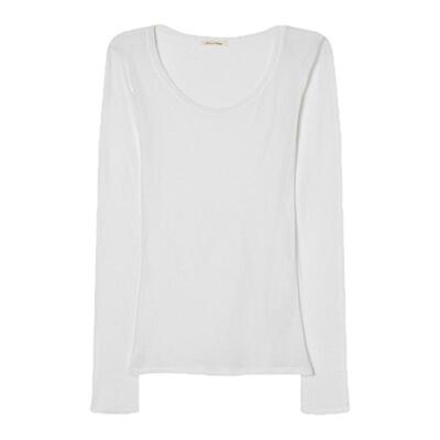 American Vintage 2026春夏新款圆领简约风长袖T恤女纯色休闲上衣