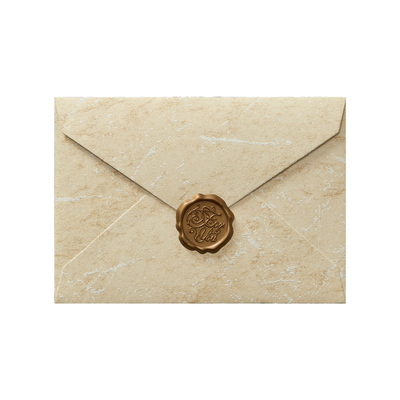 复古鎏金浮雕信纸信封套装