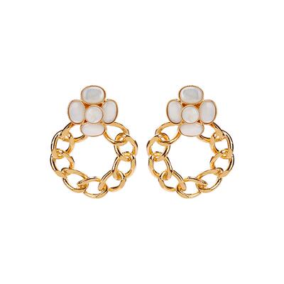 法国进口手工制作山茶花耳环