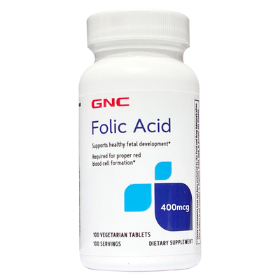 GNC男女同用叶酸400mcg100片备孕