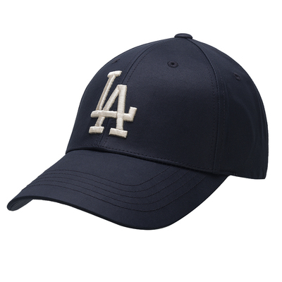 MLB鸭舌帽男帽女帽2025新款运动帽刺绣硬顶蓝色棒球帽子3ACPB095N