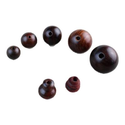 天然老挝红酸枝木散珠三通