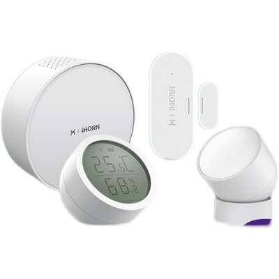 豪恩智能家庭家居套装网关人体温湿度传感器全屋安防适用鸿蒙智选