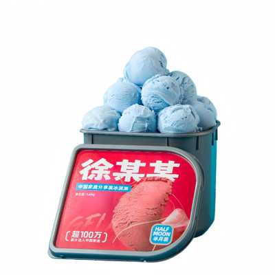 徐某某海盐冰淇淋大桶意式冰激凌