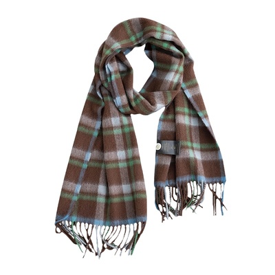 纯山羊绒围巾冬季英伦风复古新款