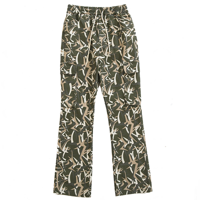 烦恼的Octopusl直筒微喇荆棘长裤