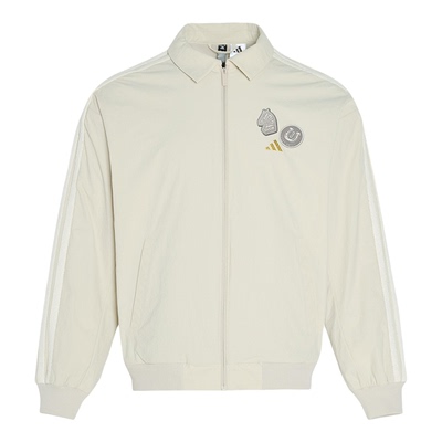 Adidas/阿迪达斯正品2025冬季款男士运动翻领梭织休闲外套KE4058