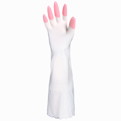 加长款洗衣防水耐用保暖橡胶手套