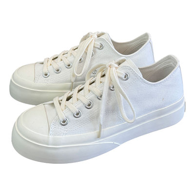 经典厚底低帮时尚潮流休闲帆布鞋