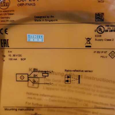 议价IFM O6P201 O6P203 O6P204 O6P301 O6P303 全新原装正品易福