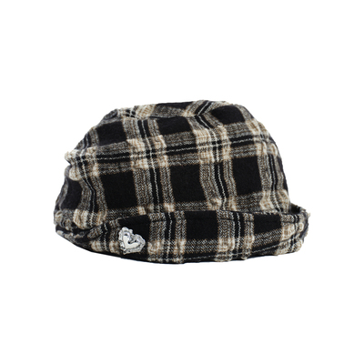 日杂森女风（格子堆堆帽）