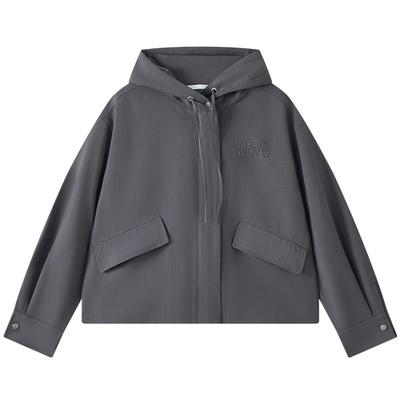 MOP设计感机能连帽夹克外套女