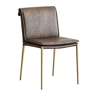 PU皮都市复古轻奢靠背椅设计师