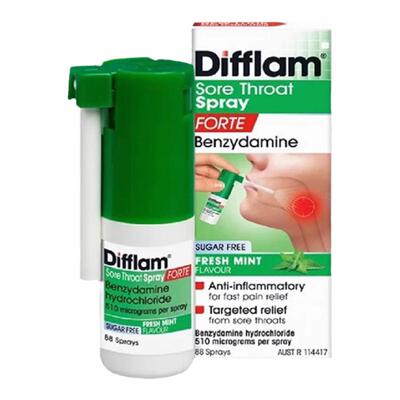 新西兰药房DIFFLAM FORTE加强版喉咙痛咽炎抗菌消炎止痛喷雾喉咙